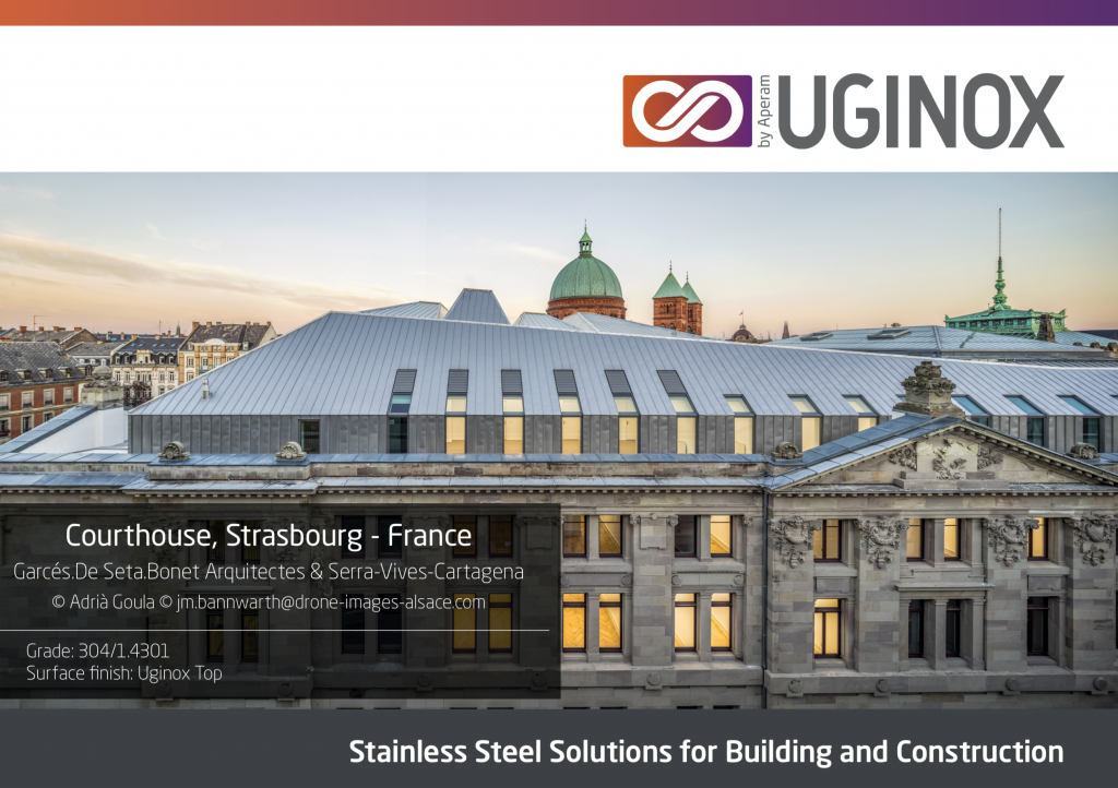 Stainless Steel - Courthouse, Strasbourg - France - Uginox